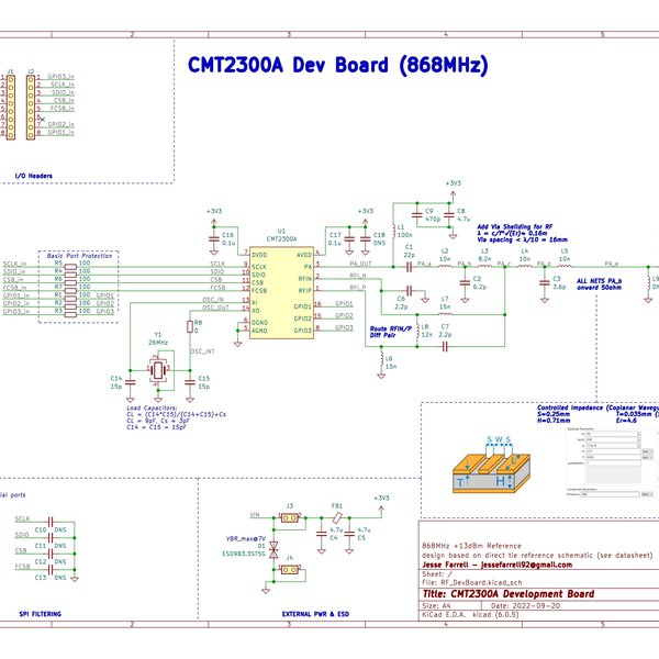 CMT2300A - RF Dev Board | Hackaday.io
