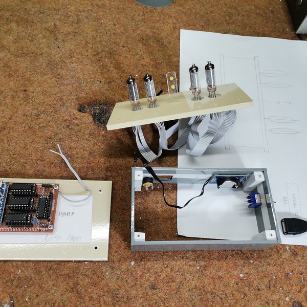 DIY simplest IV9 Numitron clock with Arduino | Hackaday.io