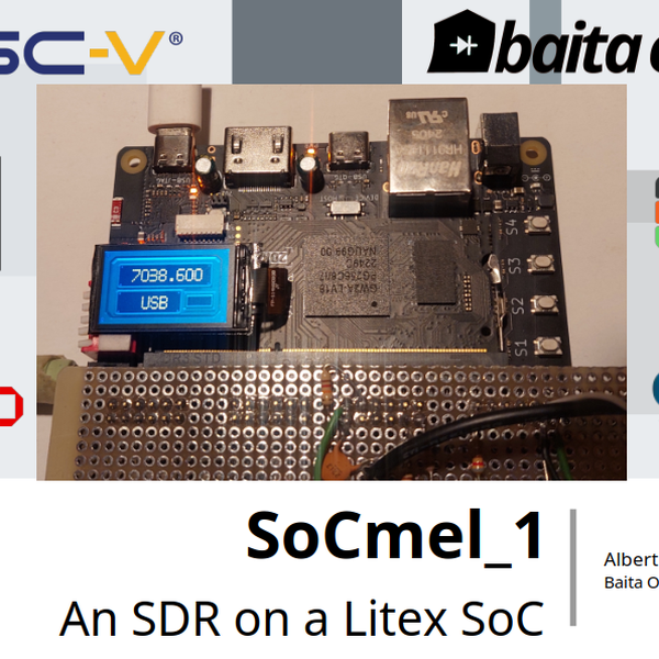 SoCmel1, an SSB receiver. Litex, RiscV, LVGL SoC | Hackaday.io