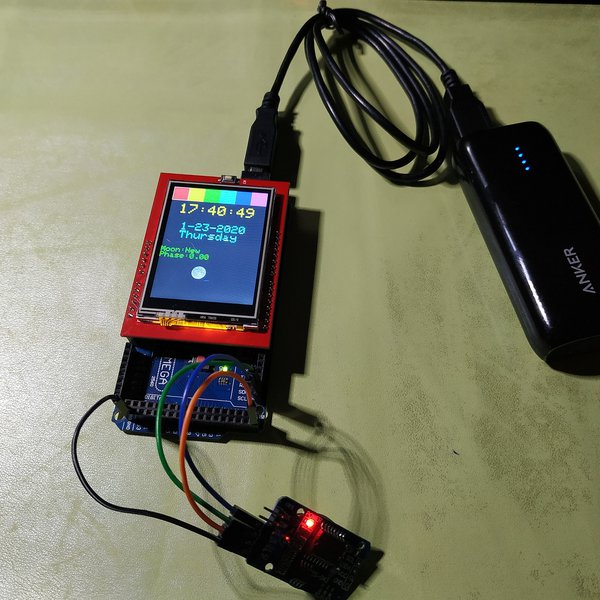 Clock And Calendar With Moon Phase | Hackaday.io