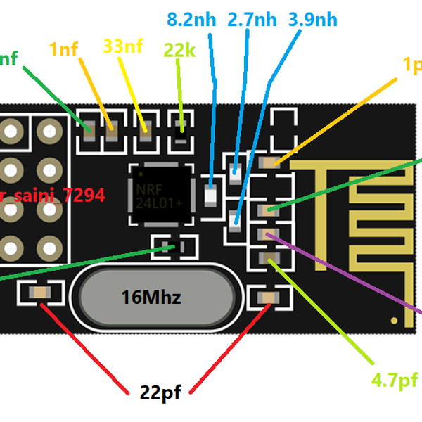I made my own NRF24L01 module | Hackaday.io