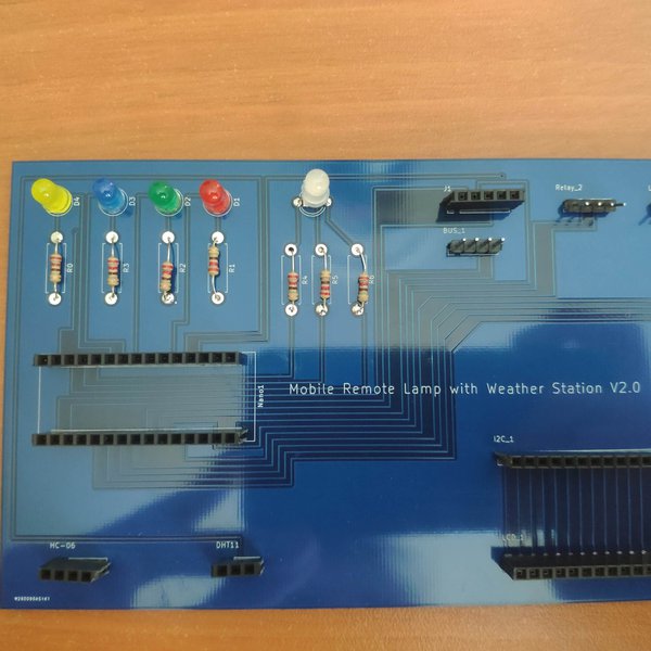 Bluetooth Mobile Remote Lamp with Weather Station | Hackaday.io