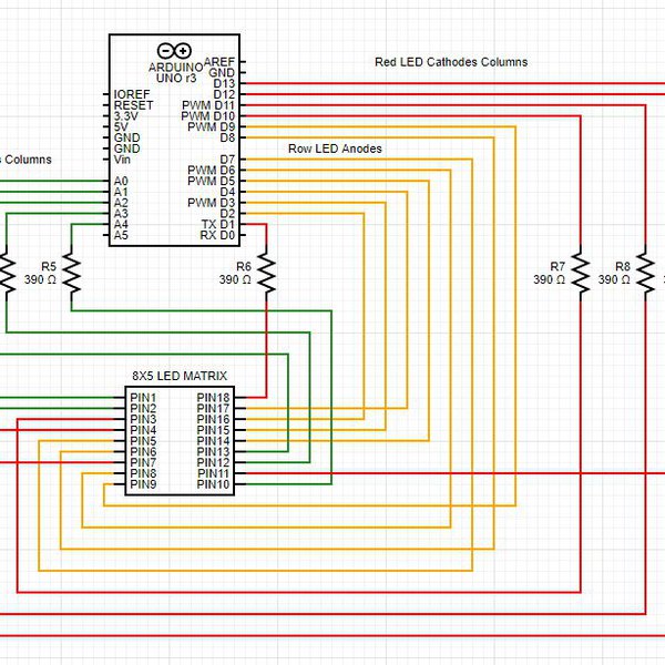 Scrolling Text on a 8x5 Multi-Color LED Matrix | Hackaday.io