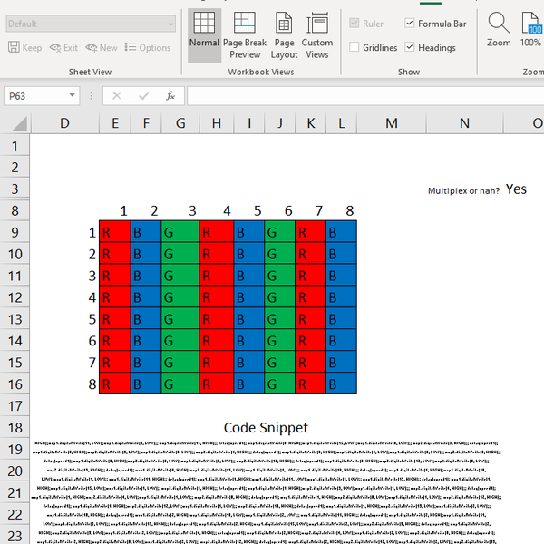 LED RGB Matrix with MCP23017, Pro Micro, and Excel | Hackaday.io