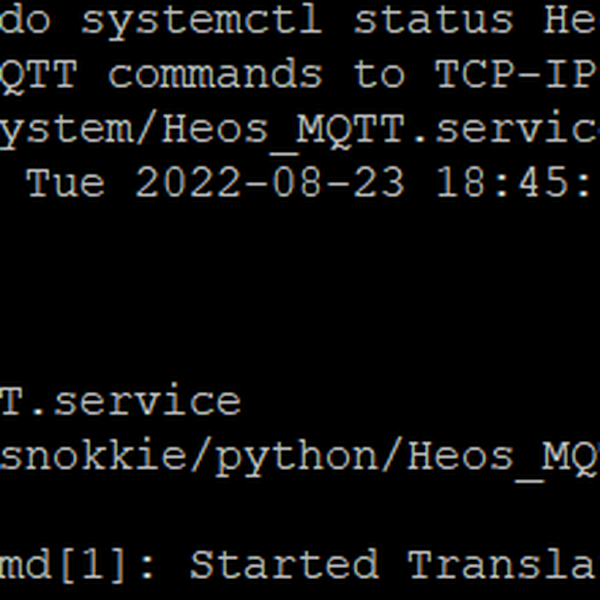 HEOS MQTT Translation | Hackaday.io