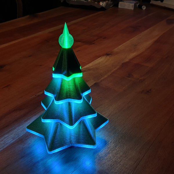 Embedded LED 3D Printed Christmas Tree | Hackaday.io