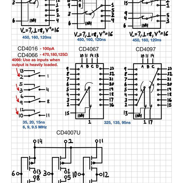 4000 Series Logic Reference Cards | Hackaday.io