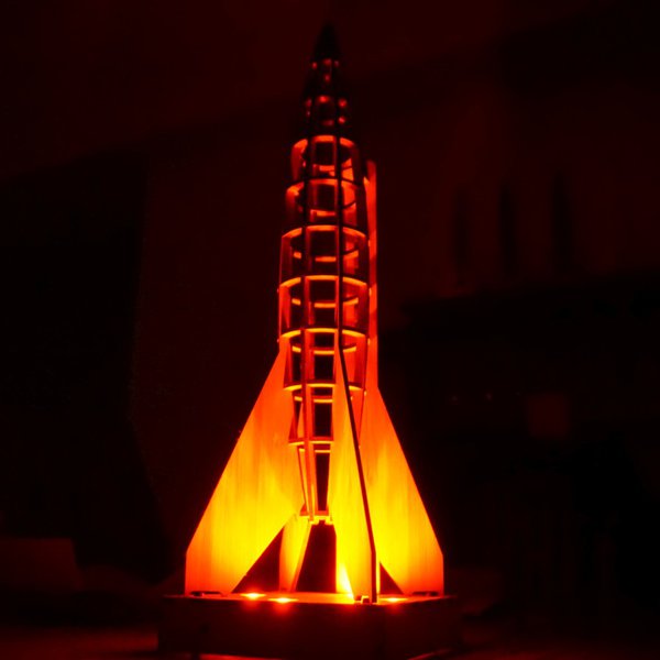 Laser-Cut Rocket Model Kit & RGB LED Dev Board | Hackaday.io