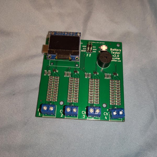 4-Channel NiMH/Li-Ion Battery Tester | Hackaday.io