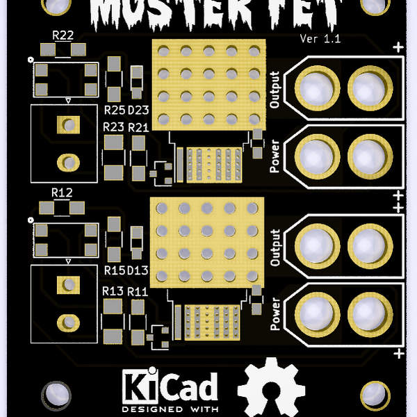MOSTER FET - Dual 500Amp 40 Volt MOSFET 3d Printer | Hackaday.io