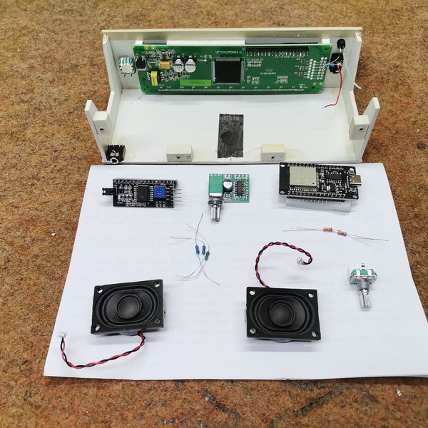 Simple ESP32 Internet radio on VFD Display | Hackaday.io