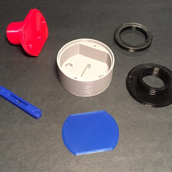 Mostly 3D Printed Push Button | Hackaday.io