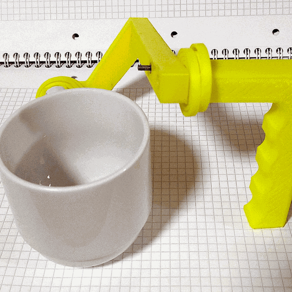 Mechanical Anti-tremor cup handle | Hackaday.io