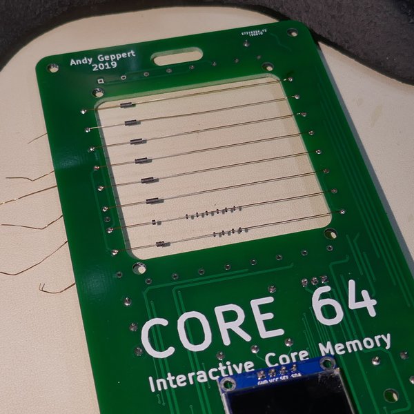 Core 64 Interactive Core Memory Badge