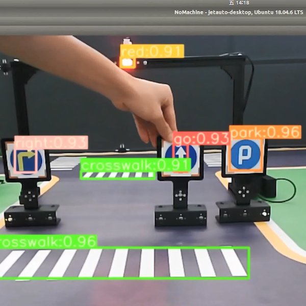 YOLO v5 : Autonomous Driving Scenario of JetAuto | Hackaday.io