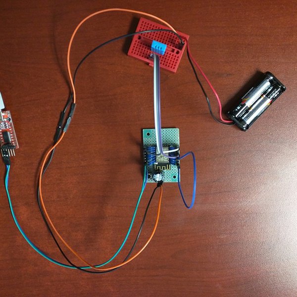 Battery Powered Esp8266 Temp Humidity Monitor