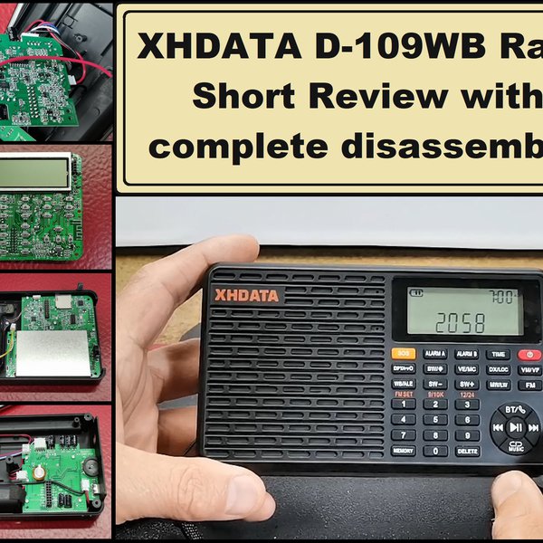 XHDATA D-109WB Radio Short Review | Hackaday.io