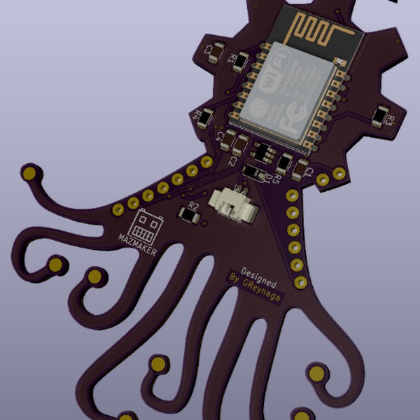 Oshwi, the octopus IoT Badge | Hackaday.io