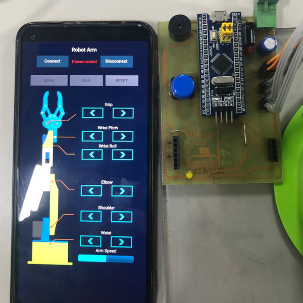 STM32 Robot Arm With Smartphone Control | Hackaday.io