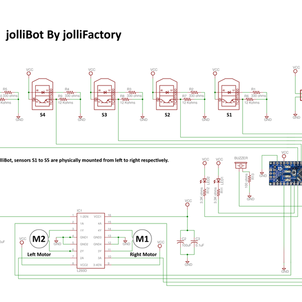 Arduino based Desktop Line Follower - jolliBot | Hackaday.io