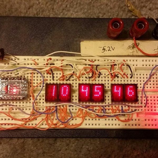 Retro - LED clock | Hackaday.io