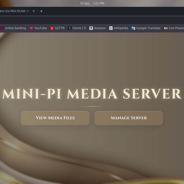 Pi Zero 2w Mini DLNA Server | Hackaday.io
