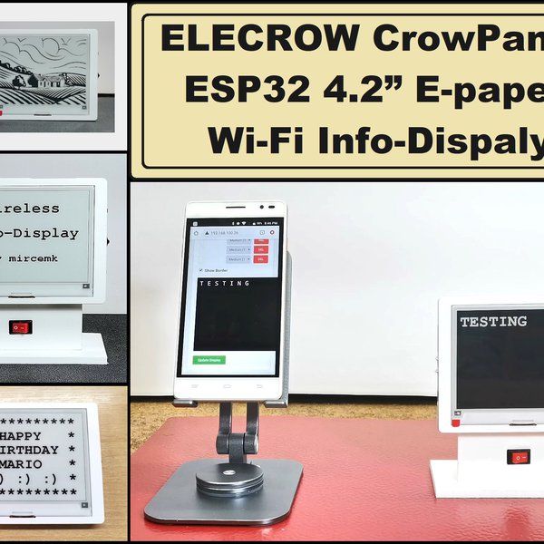 CrowPanel ESP32 4.2” E-paper Wi-Fi Info-Display | Hackaday.io