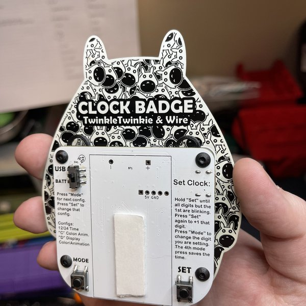 Clock Badge | Hackaday.io