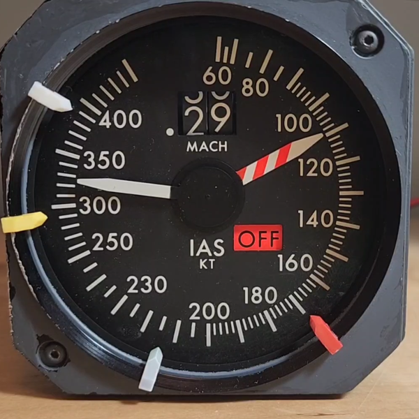 Mach Airspeed Indicator Upcycled - Desk Art | Hackaday.io