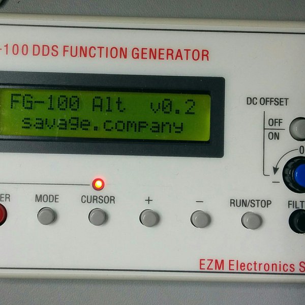 Alternate Firmware for FG-100 DDS Function Gen | Hackaday.io