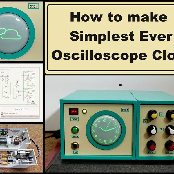 How to make Simplest ever Oscilloscope Clock | Hackaday.io