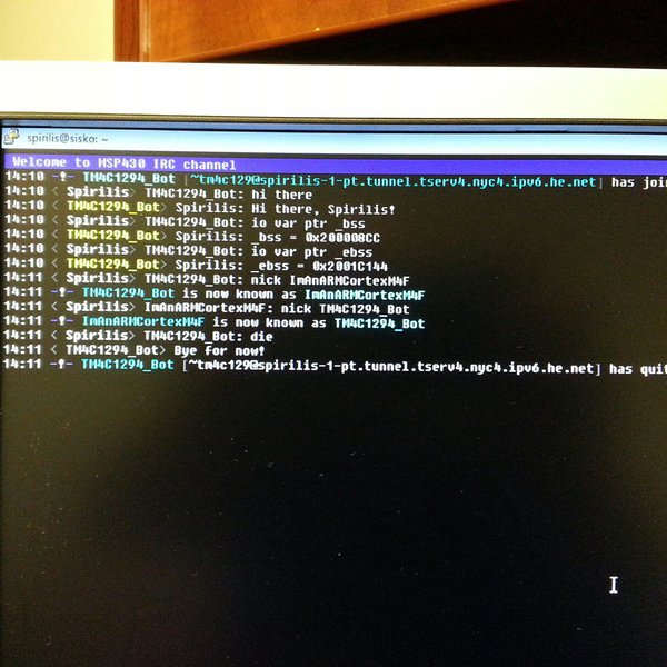 TI LaunchPad IRC bot | Hackaday.io