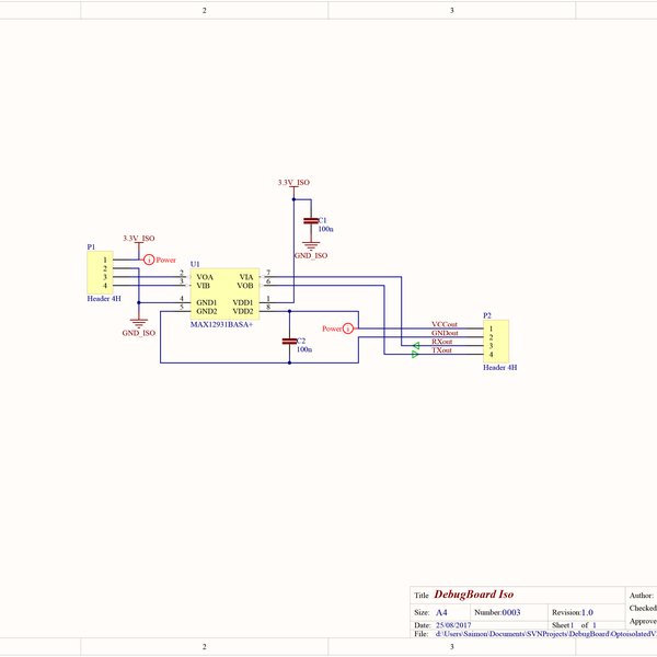 Debug Board Splittable Isolator | Hackaday.io
