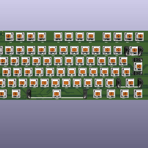 Mioke80 ISO and ANSI 99 Key ~80% Keyboard | Hackaday.io