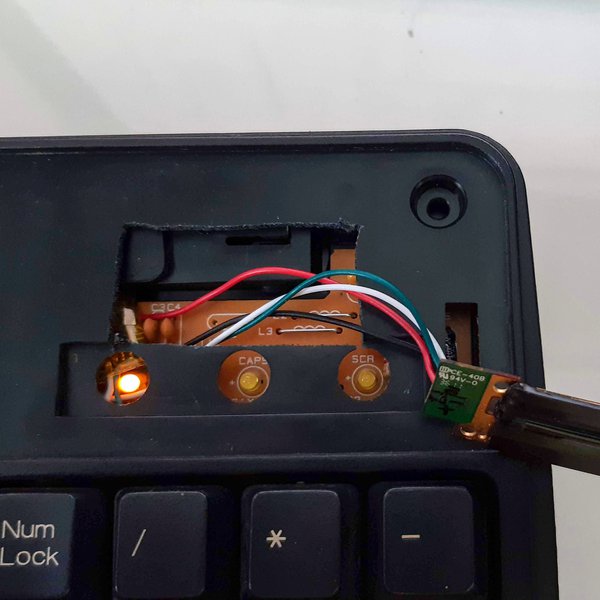 USB keyboard mod to add fingerprint reader | Hackaday.io
