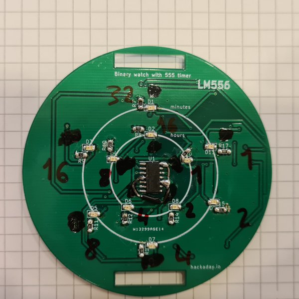 Binary Clock with 555 Timer | Hackaday.io