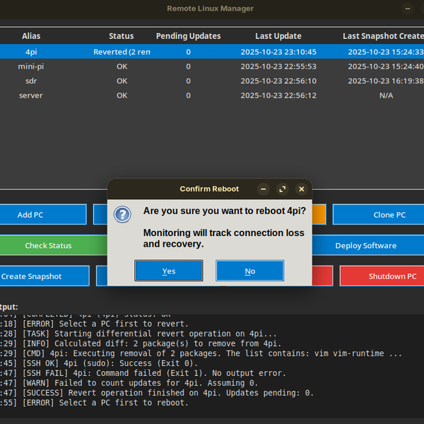 Remote Linux Manager | Hackaday.io