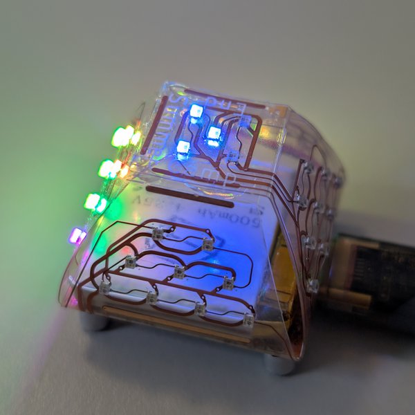 Fully Transparent Folded Cube Badge | Hackaday.io