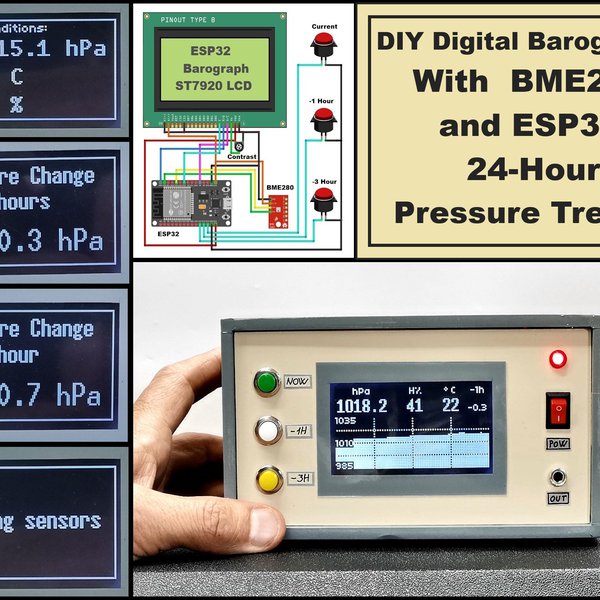 DIY Digital Barograph with BME280 and ESP32 | Hackaday.io