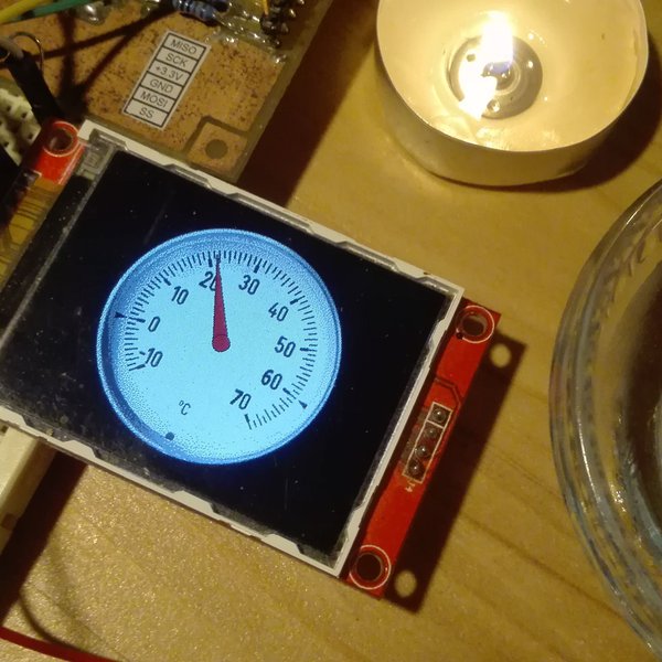 Gauge Thermometer Arduino Due Ili9341