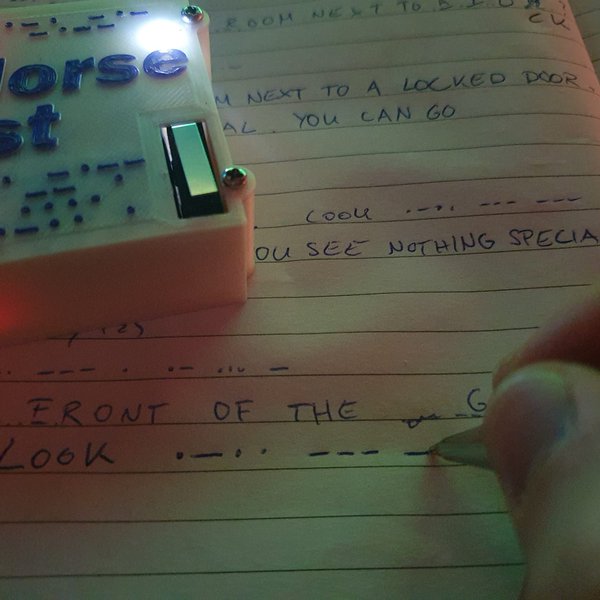 Morse Quest: An Arduino Nano-Based Text Adventure | Hackaday.io