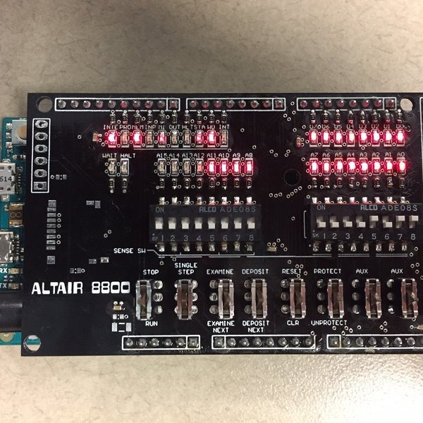 Altair 8800 front panel Ardiuno shield | Hackaday.io