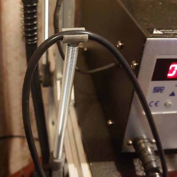 Soldering Iron cable recoil | Hackaday.io