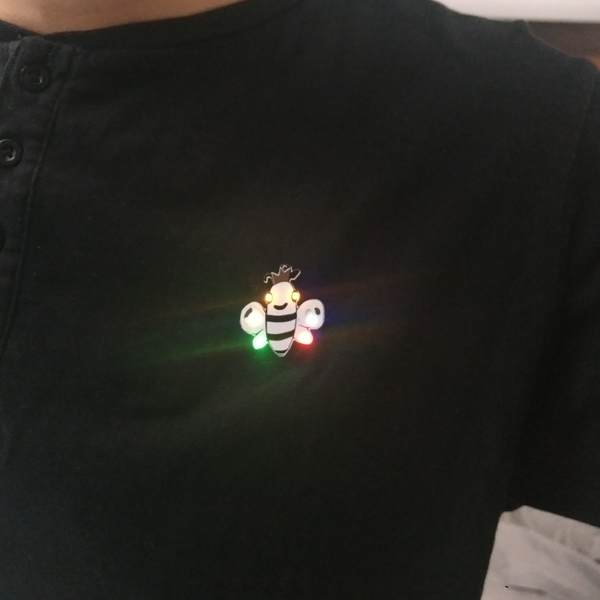 Queen Bee pin badge | Hackaday.io