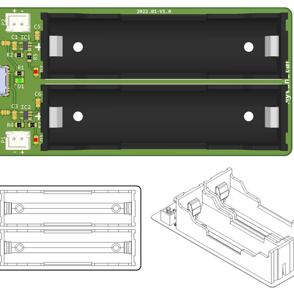 Double Lithium-Ion/Lithium-Polymer USB Charger | Hackaday.io