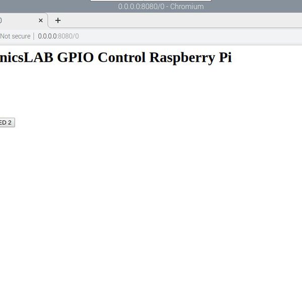 Controlling Gpio Outputs Using A Web Interface Wit