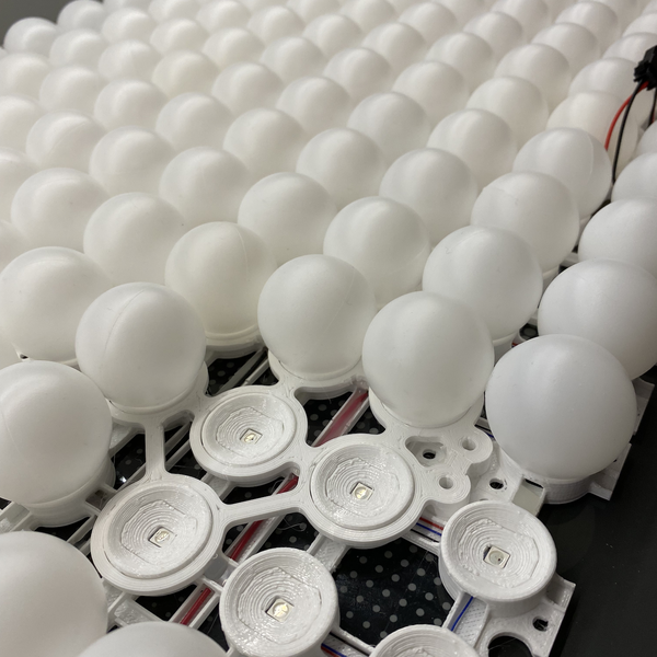 Modular 3D Printed LED Ping Pong Ball Display | Hackaday.io