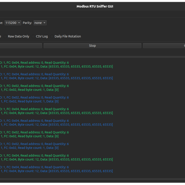 ModbusSniffer | Hackaday.io
