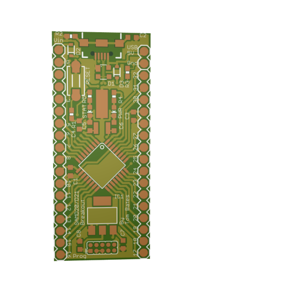 Sam D20 D21 Breakout Board