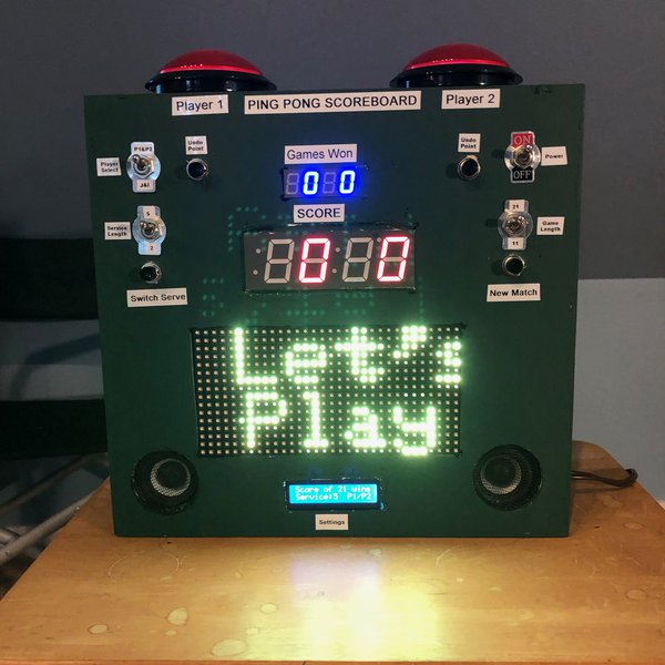 Ping Pong Scoreboard with animation and sound | Hackaday.io
